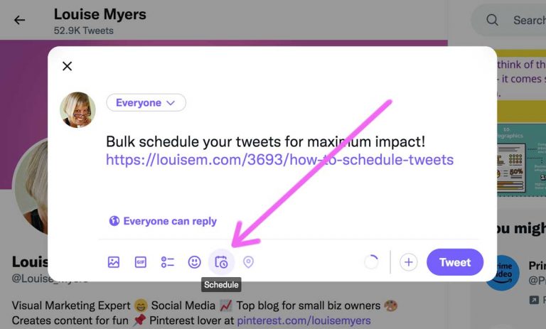 How to Schedule Tweets Around the Clock! | LouiseM
