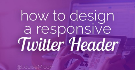 Responsive Twitter Header Size and Template [2017]