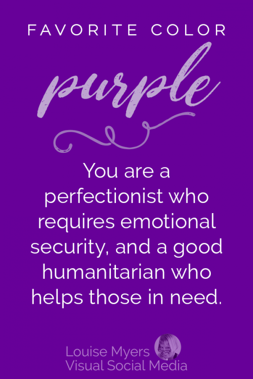 What Does Your Favorite Color Say About You? [infographic] | LouiseM