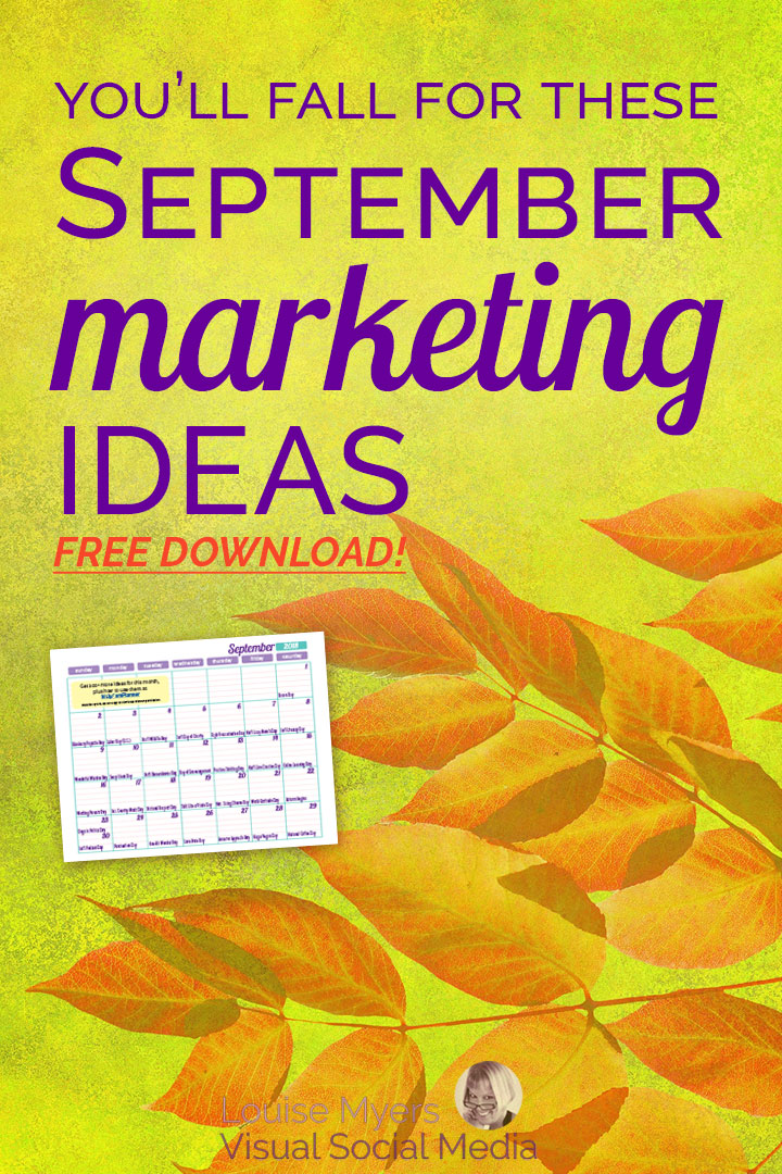 37 Stellar September Marketing Ideas: FREE Download! | LouiseM