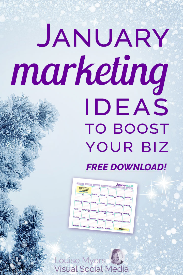 20 January Marketing Ideas for 2025: FREE Download! | LouiseM