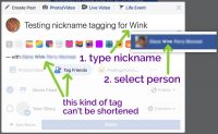 How to Tag First Names on Facebook