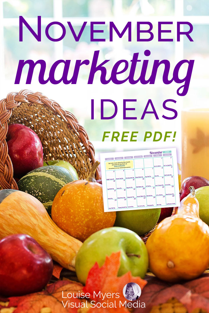 30 November Marketing Ideas You Need Now: FREE Download! | LouiseM ...