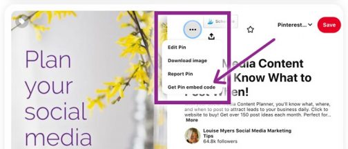 How to Embed Pinterest Pins That Won't Disappear [2022 Update] | LouiseM