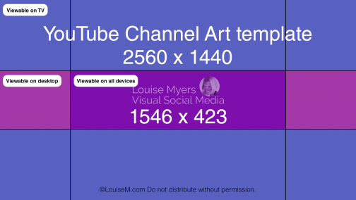 How to Create Awesome YouTube Channel Art [with Free Templates!] | LouiseM