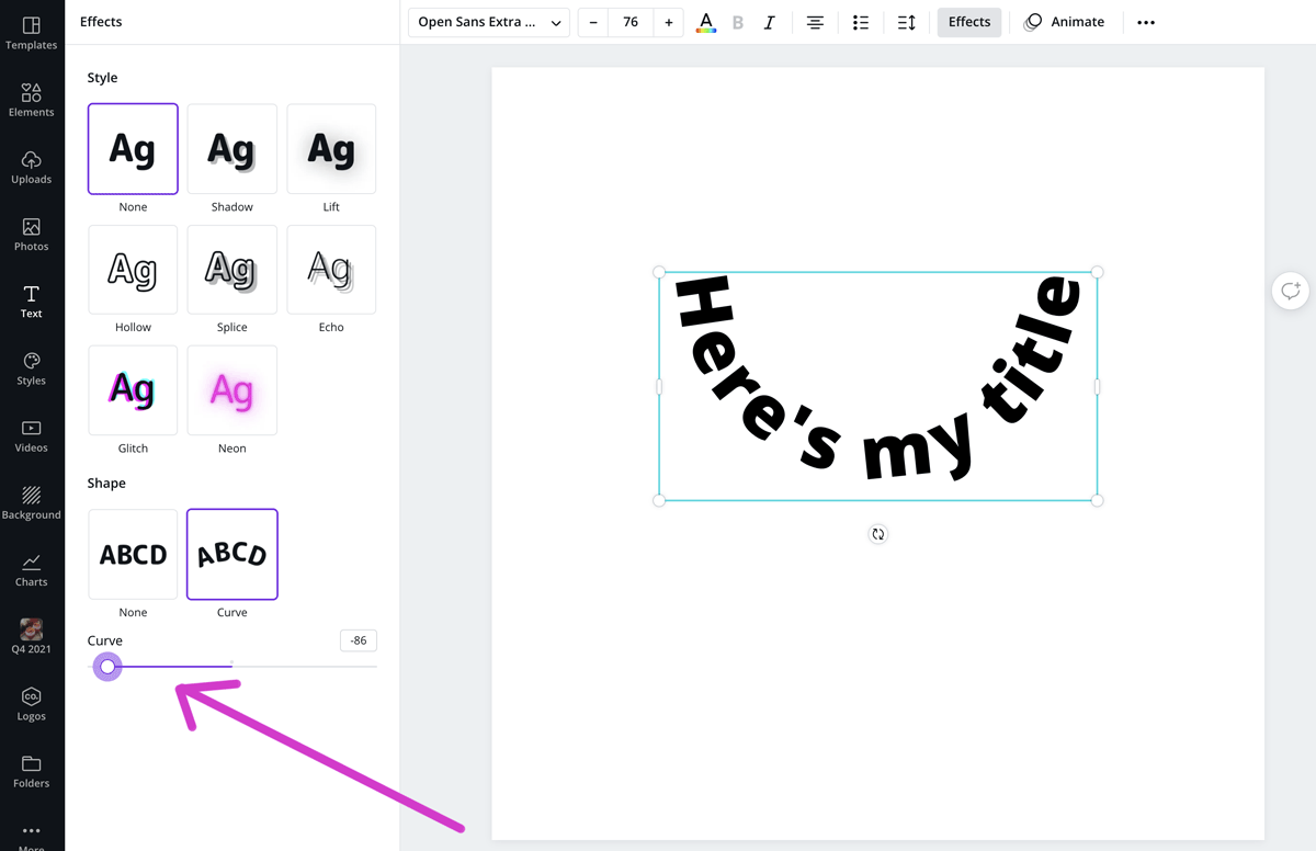 How To Curve A Text Box In Canva Printable Form Templates And Letter