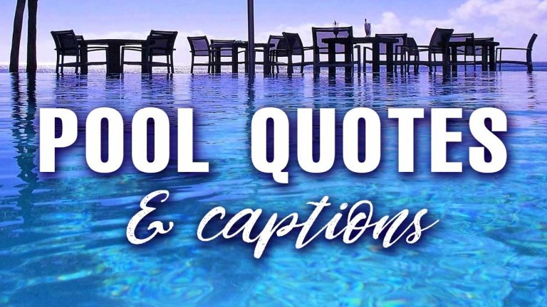 250 Pool Quotes & Captions for Instagram: Best Ways to Make a Splash ...