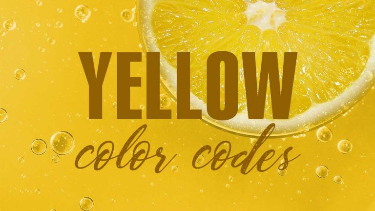 Top 33 Yellow Hex Codes to Add Joy to Life | LouiseM